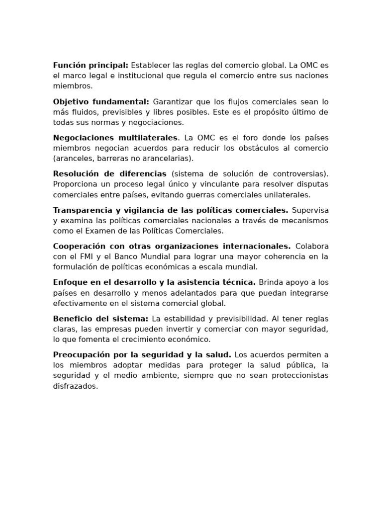 OMC y Comparativa Económica México-EE.UU. | PDF | Producto Interno ...