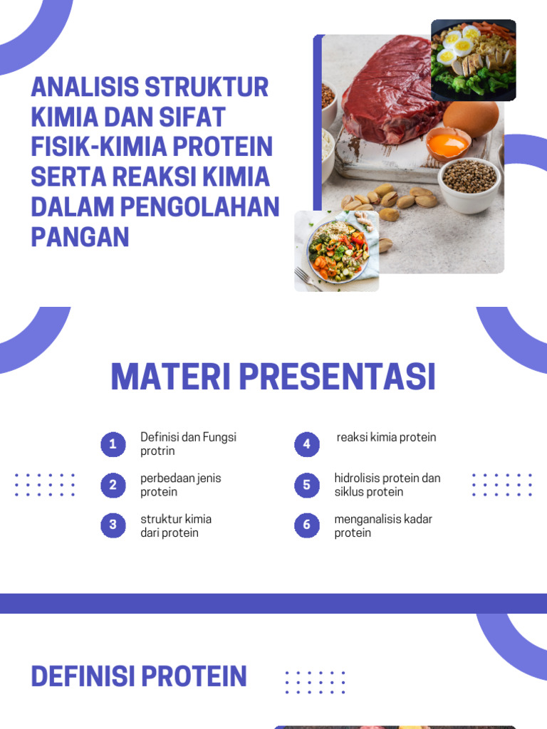 Struktur dan Sifat Kimia Protein Pangan | PDF