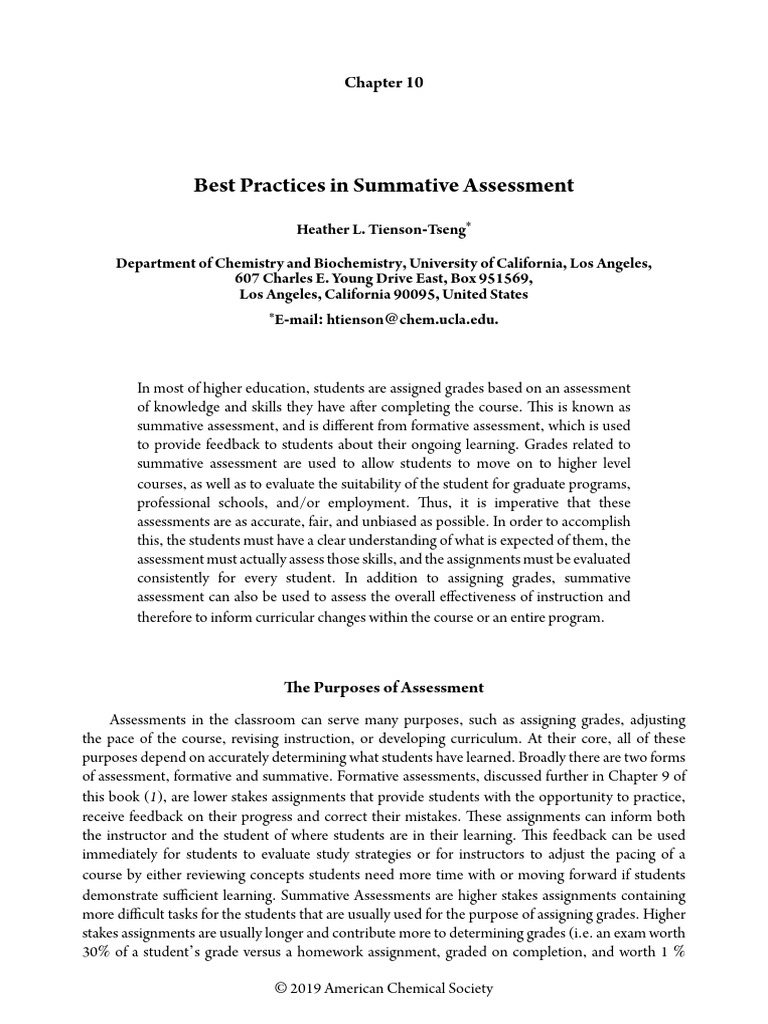 10 1021@bk-2019-1337 ch010 | PDF | Educational Assessment | Multiple Choice