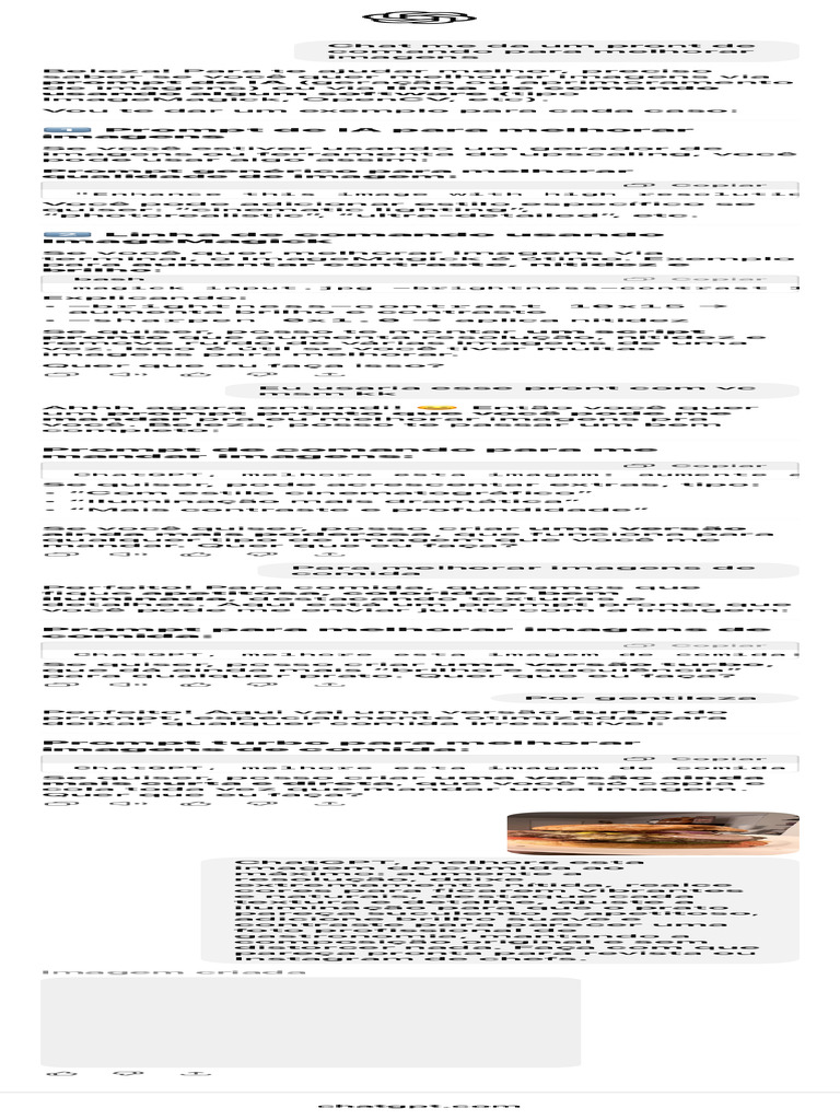 Melhorar Imagens Comando | PDF