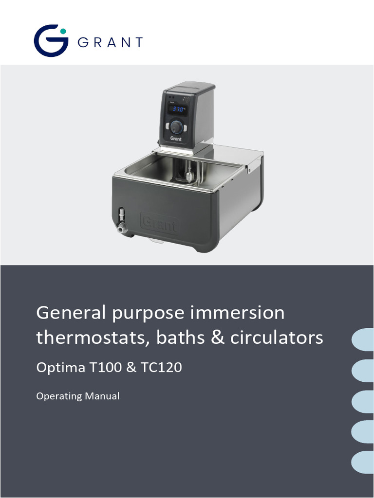 T100 & TC120 Immersion Thermostat Manual | PDF | Corrosion | Stainless ...