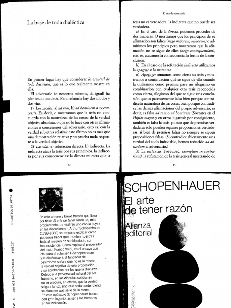 El Arte de Tener Razon | PDF