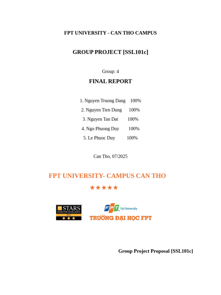 Le Phuoc Duy Proposal - Formatted | PDF | Energy Conservation ...