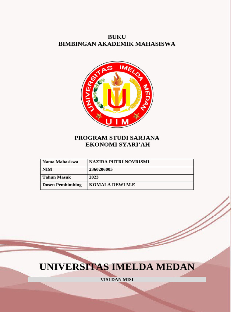 Buku Bimbingan Akademik Ekonomi Syariah Imelda 1 | PDF