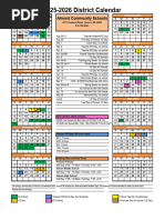 KIPP MA SY26-27 Calendar (Public) - SY26-27 | PDF