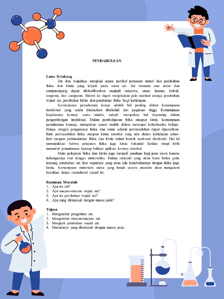 Blue Illustration Experiment Blank Paper A4 Document Page Border ...