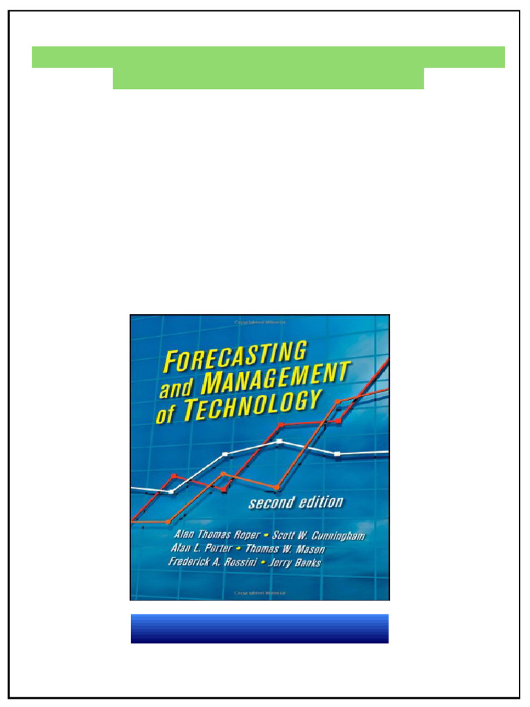 Forecasting and Management of Technology 2nd Edition Alan L. Porter Full Chapters Included | PDF ...