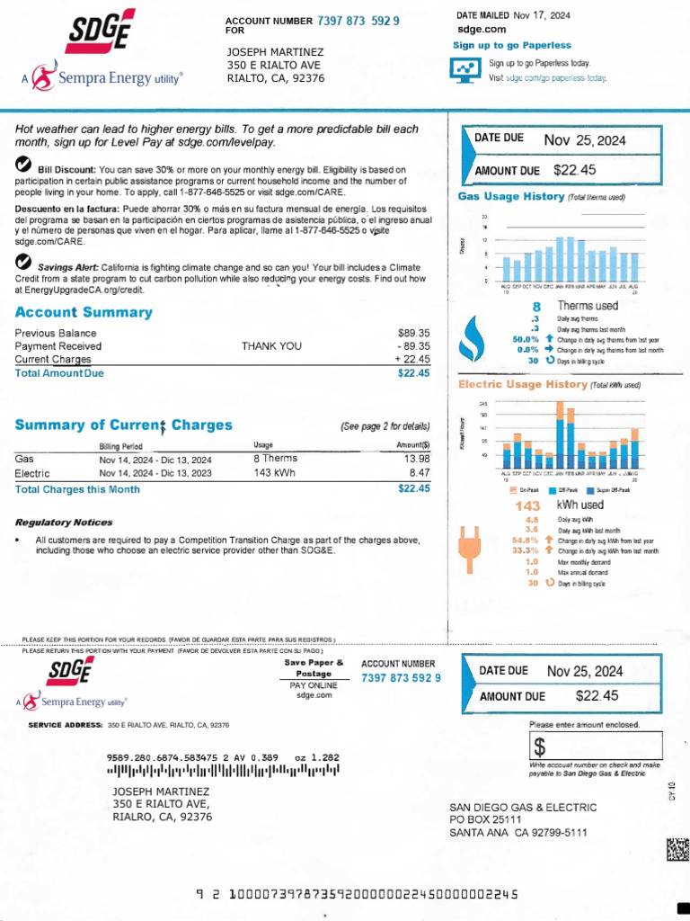 Save on Energy Bills with SDG&E Programs | PDF