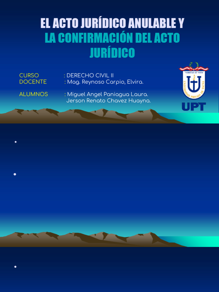 Grupo 3 - El Acto Jurídico Anulable y La Confirmación | PDF | Nulo (ley ...