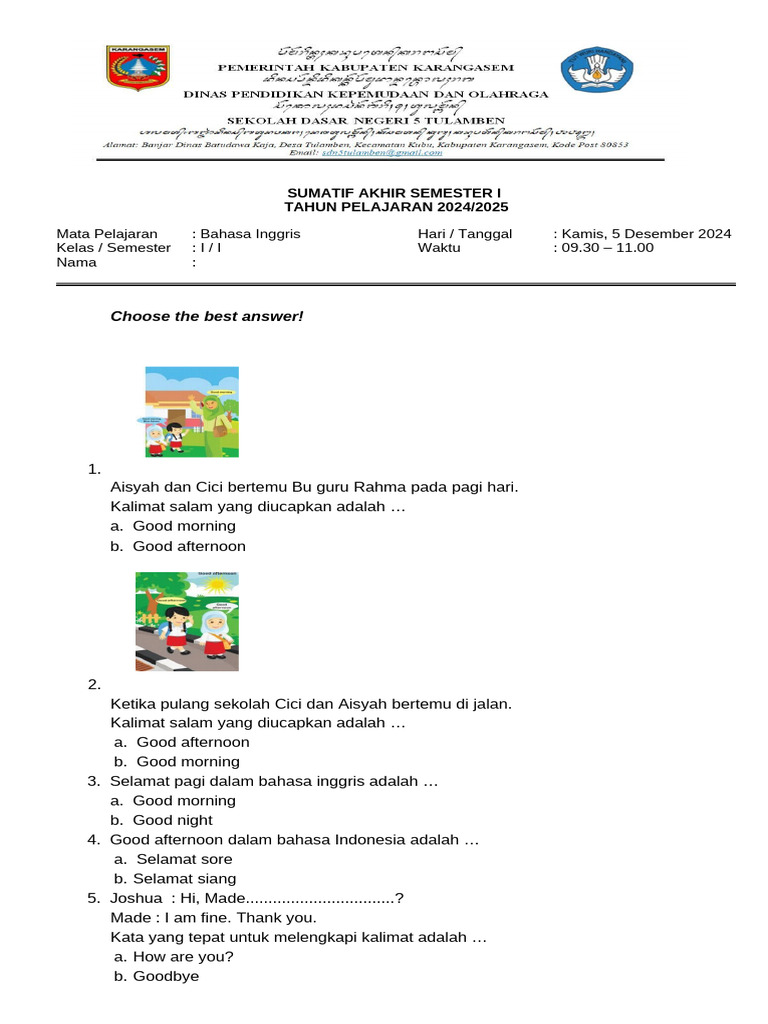 Sas Bahasa Inggris | PDF