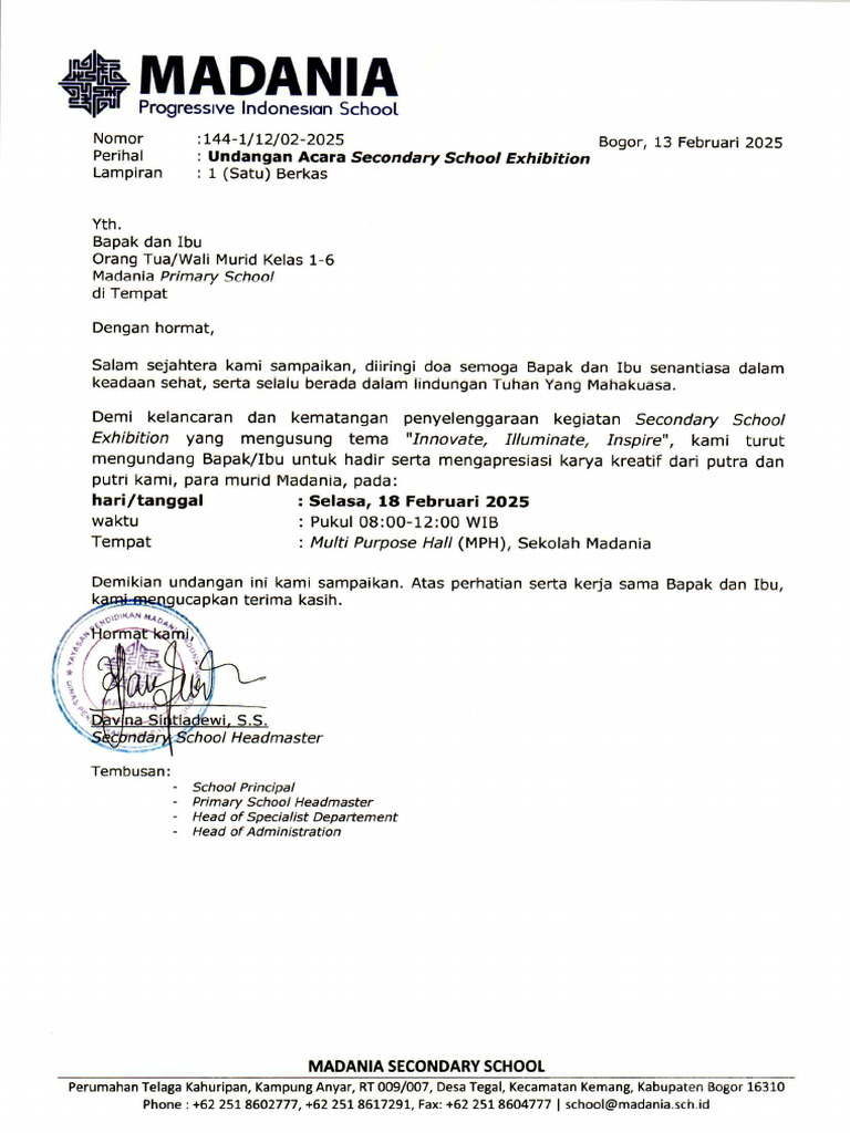 Undangan Untuk Primary | PDF