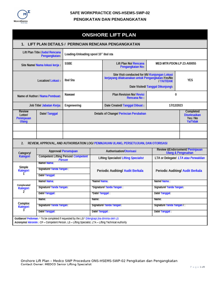 Lifting Spool 10'' Ibul Sta | PDF