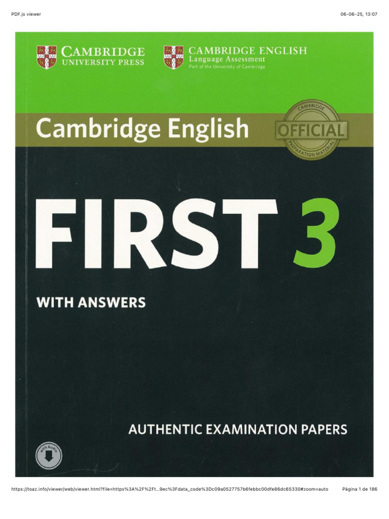 First For Schools 3 Tests Book | PDF | Computer File | Computer File ...