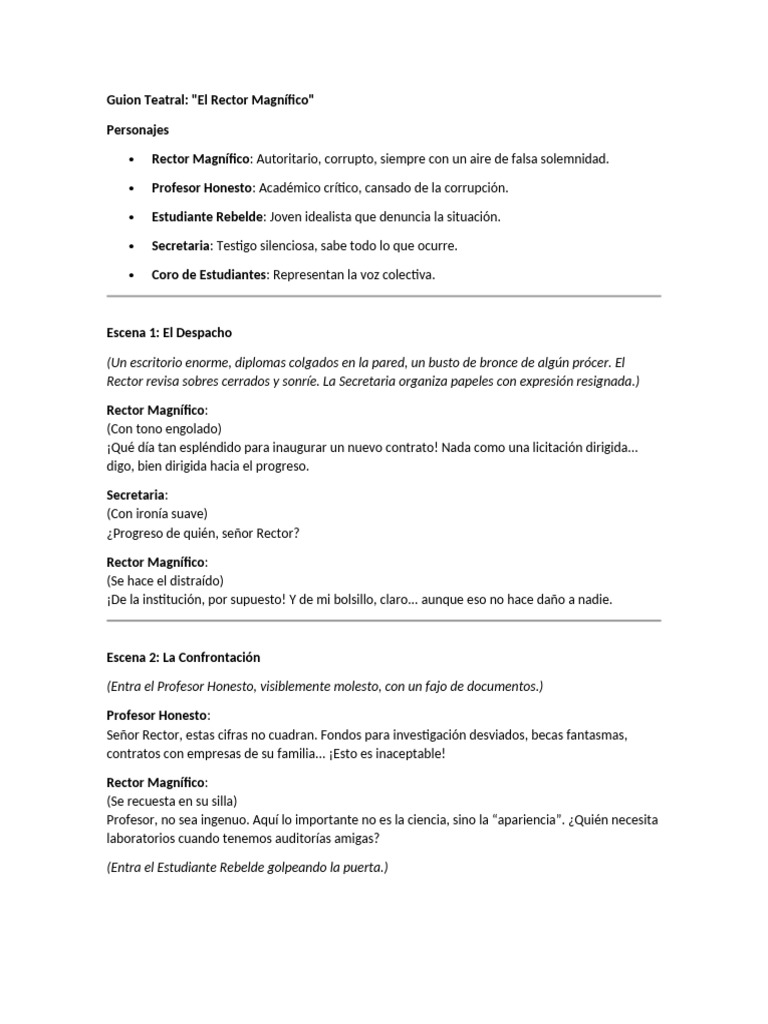 El Rector Magnífico | PDF | Humor