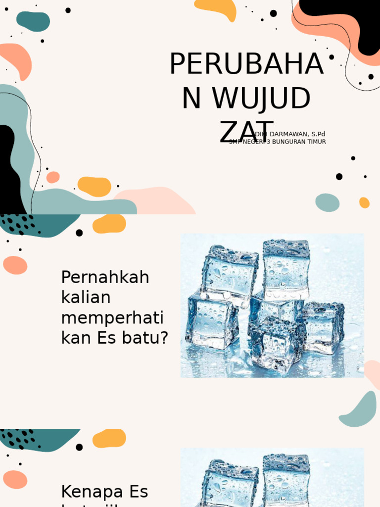 Perubahan Wujud Zat | PDF