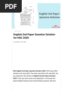 HSC 2025 English 2nd Paper Solutions | PDF | Vocational Education ...