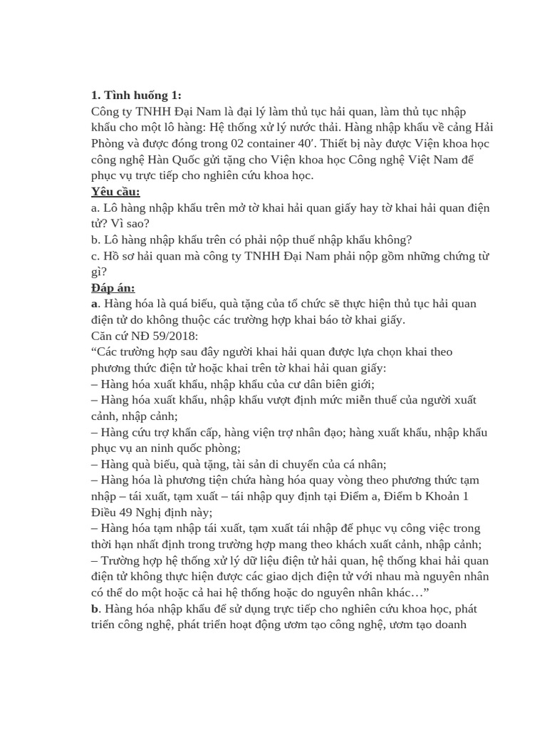 btap tình huống | PDF