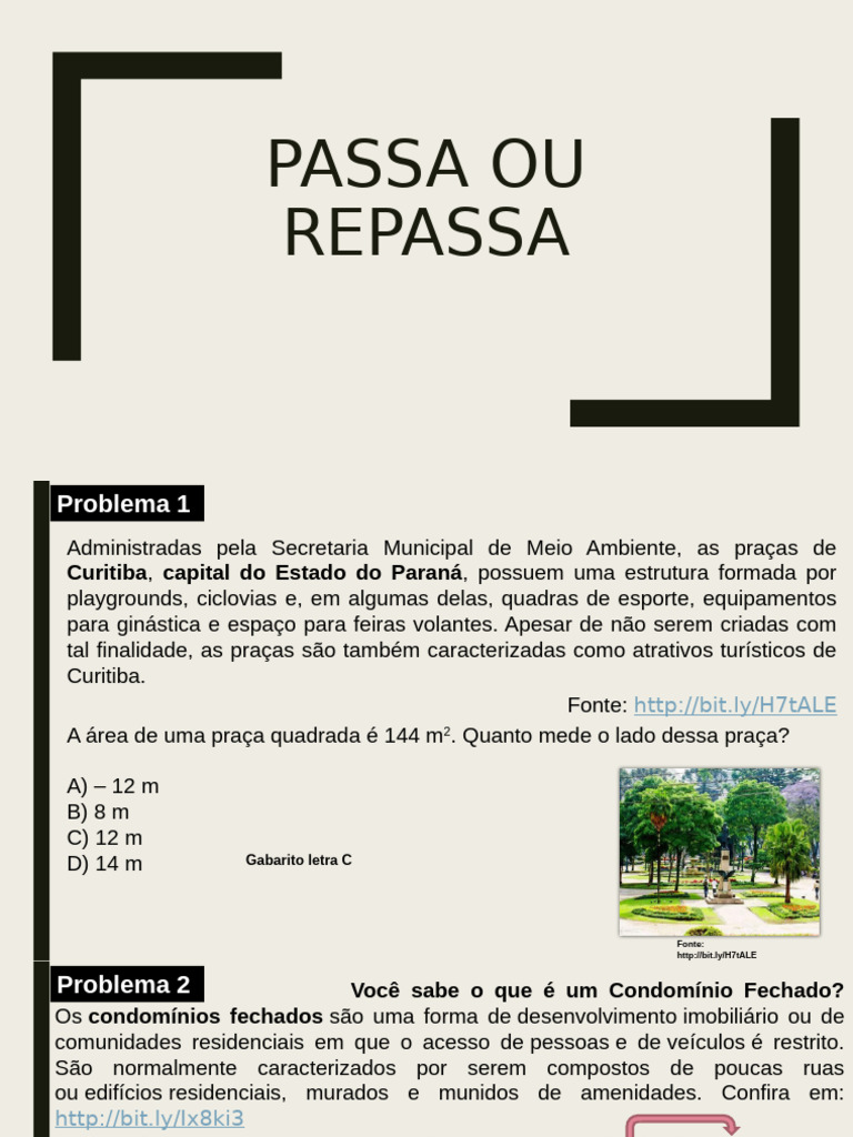 Aulão Com Equação Do Segundo Grau | PDF | Equações | Matemática