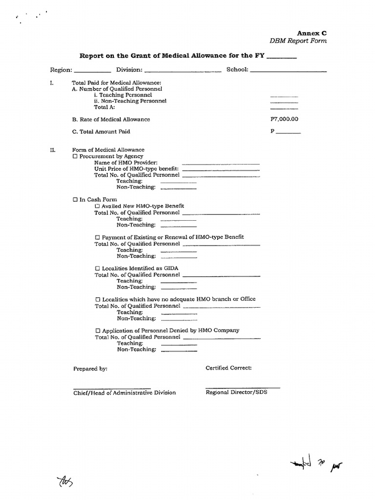 Medical Allowance Grant Report FY | PDF