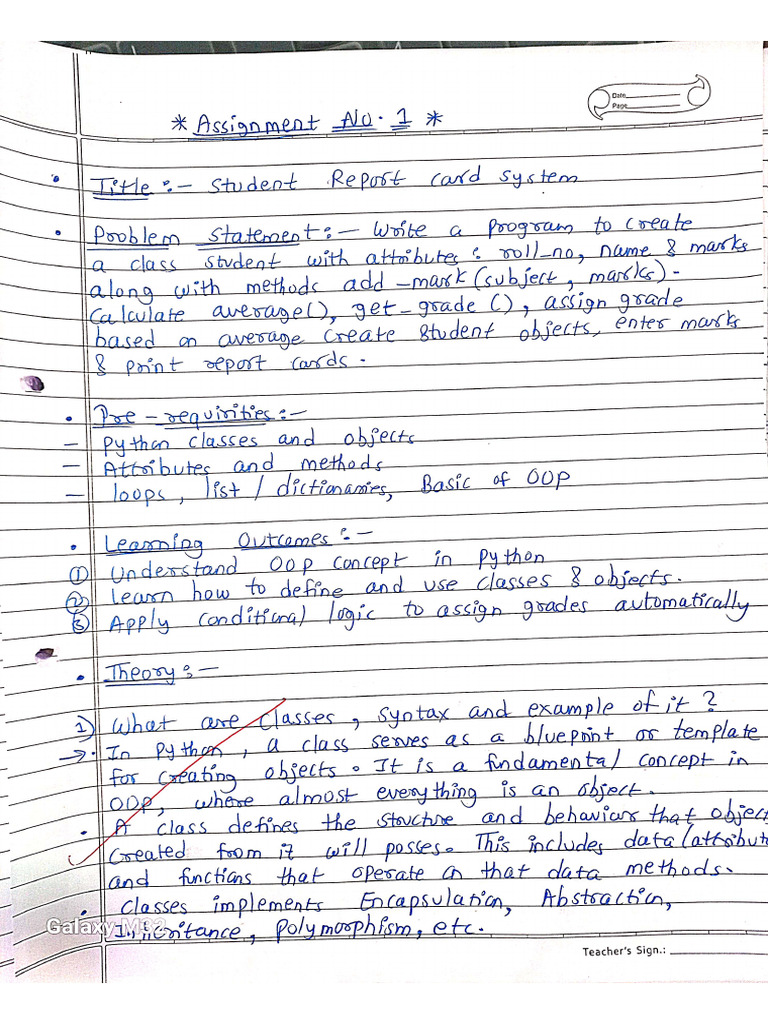 OOPS Assignments 1-4 | PDF