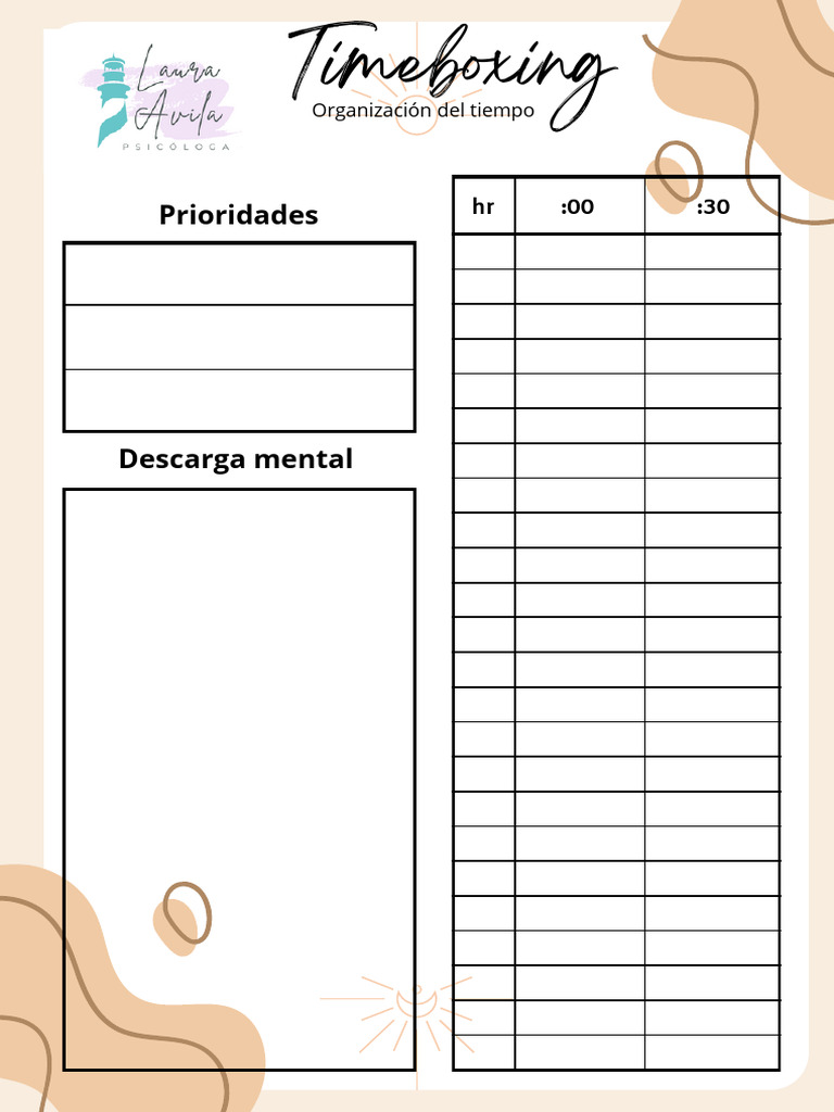Time Boxing Organización Del Tiempo | PDF