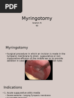 Myringotomy with Grommet Overview | PDF | Ear | Clinical Medicine
