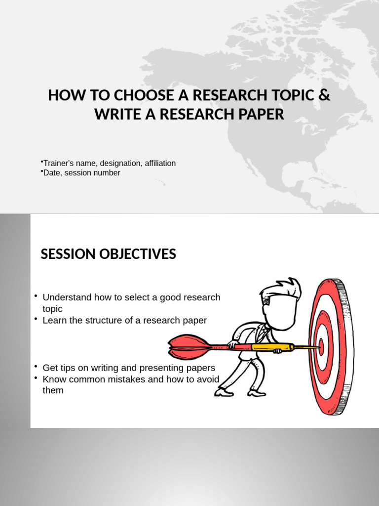 Research Topic Selection & Paper Writing Guide | PDF | The United States
