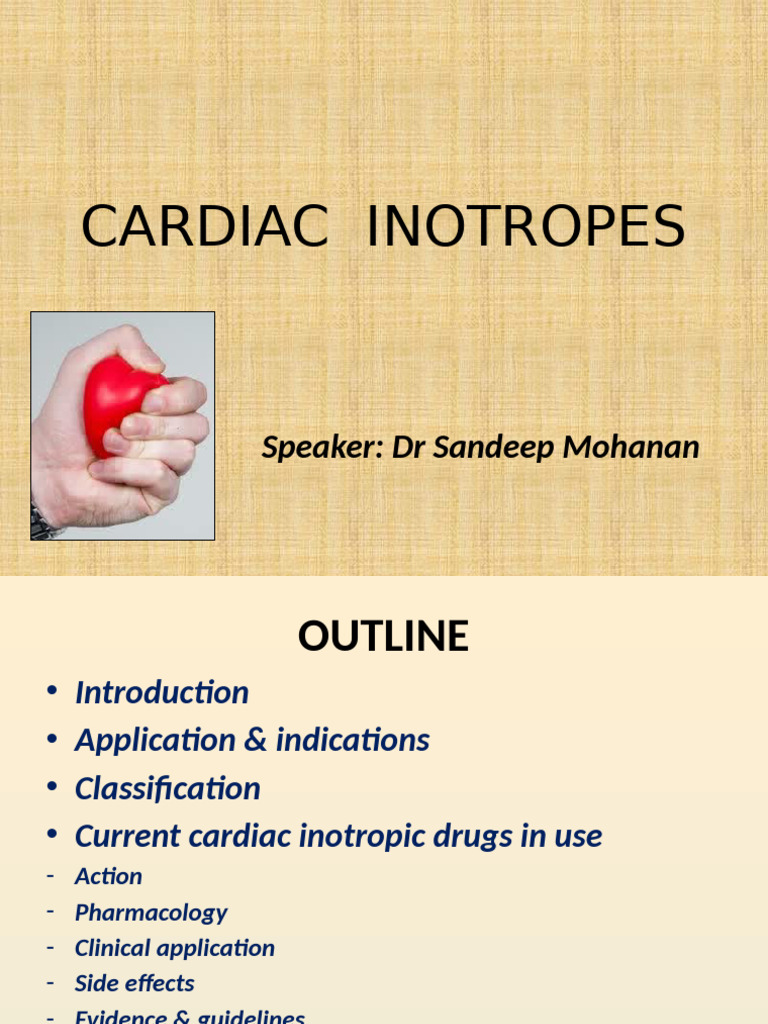 Cardiac Inotropes: Applications & Guidelines | PDF | Heart Failure ...