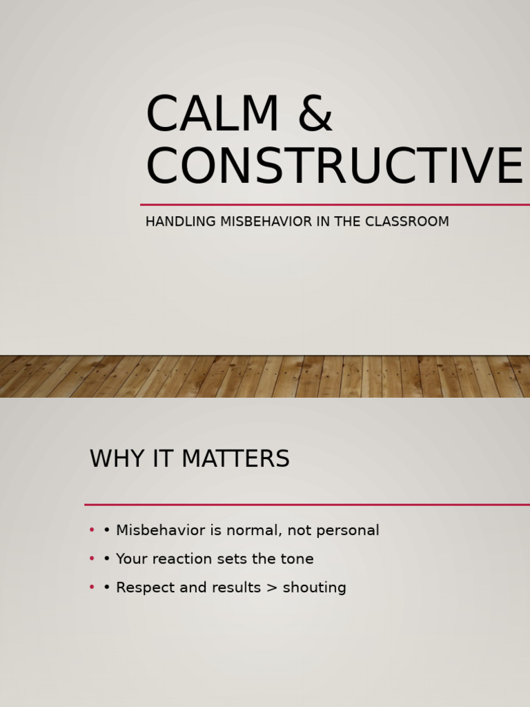 Calm Management Professional | PDF