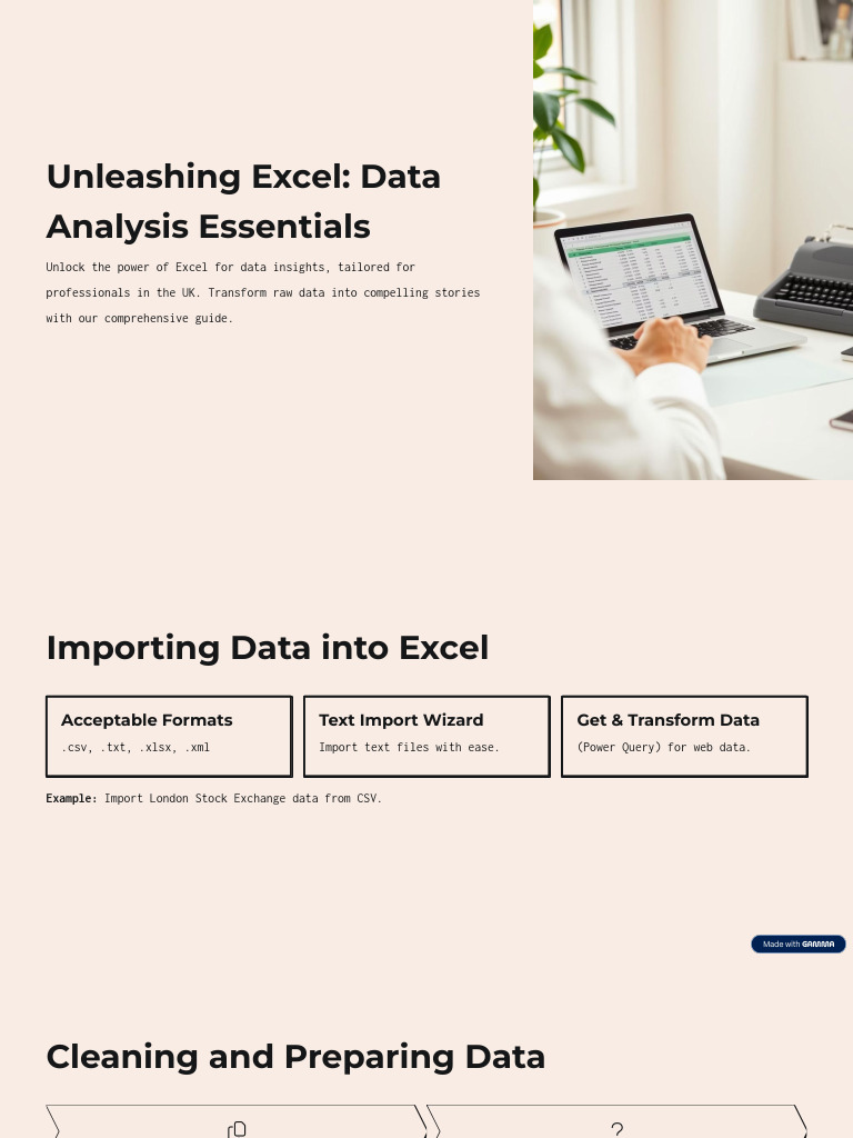 Unleashing Excel - Data Analysis Essentials | PDF