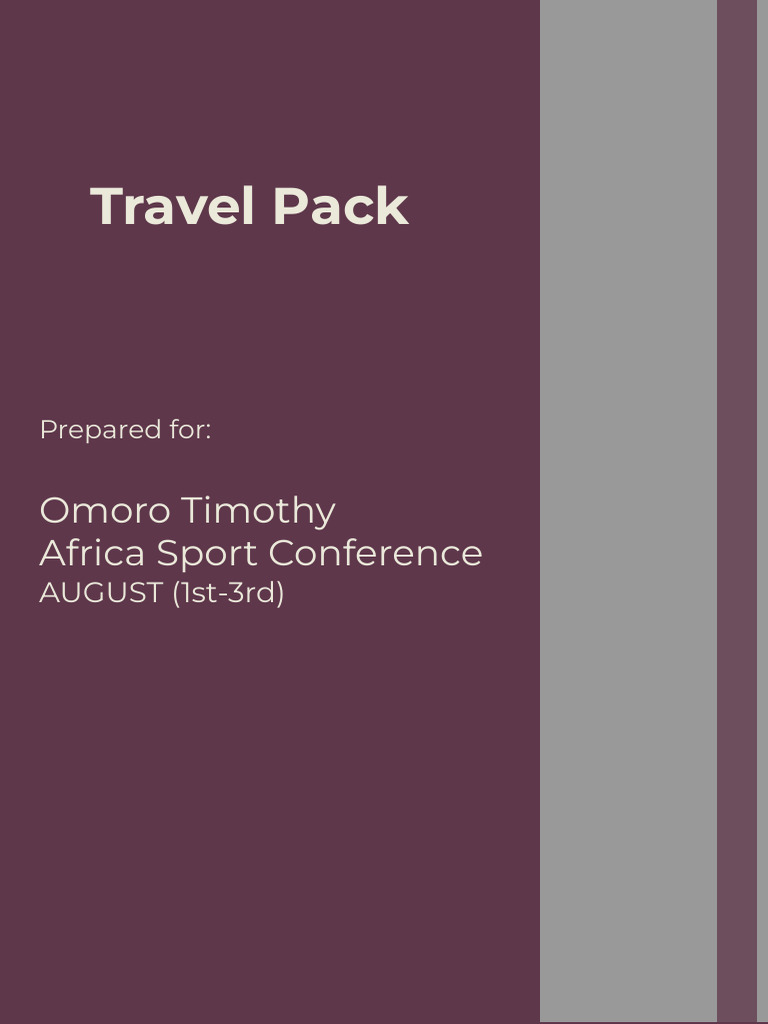 Omoro Timothy - Cairo, Egypt-August 1st-3rd | PDF | Cairo | Egypt