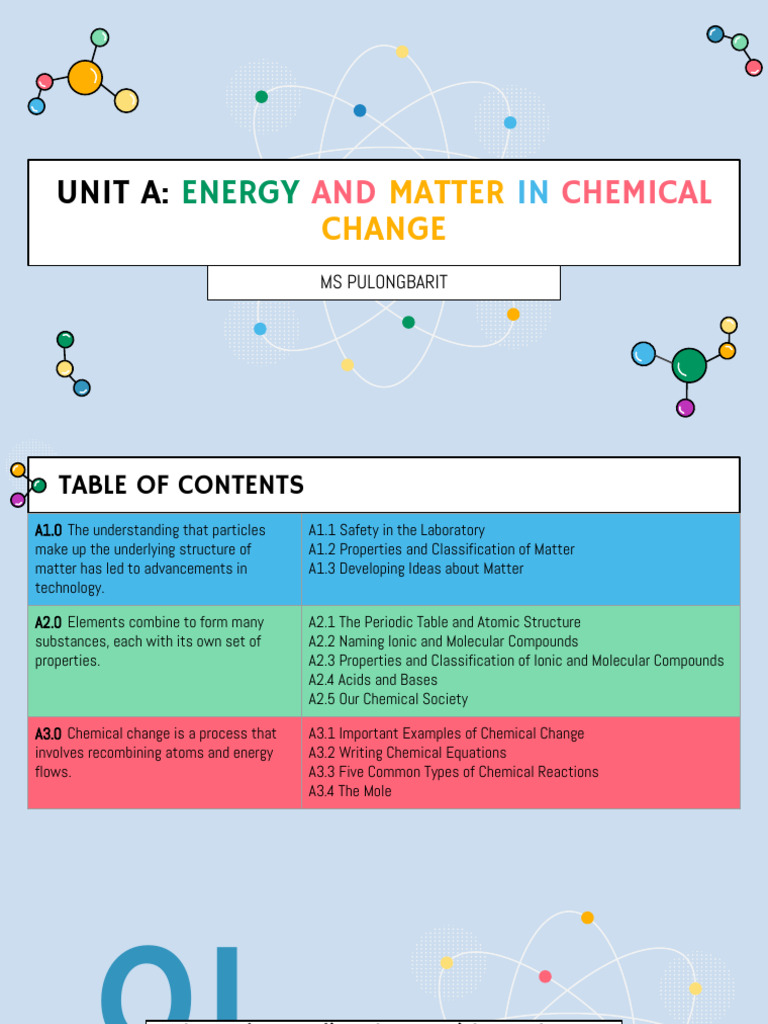 Understanding Energy and Matter in Chemistry | PDF | Chemical ...