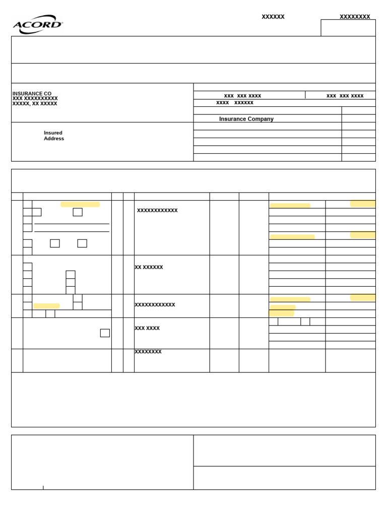 ACORD Certificate Example1 | PDF | Insurance | Business