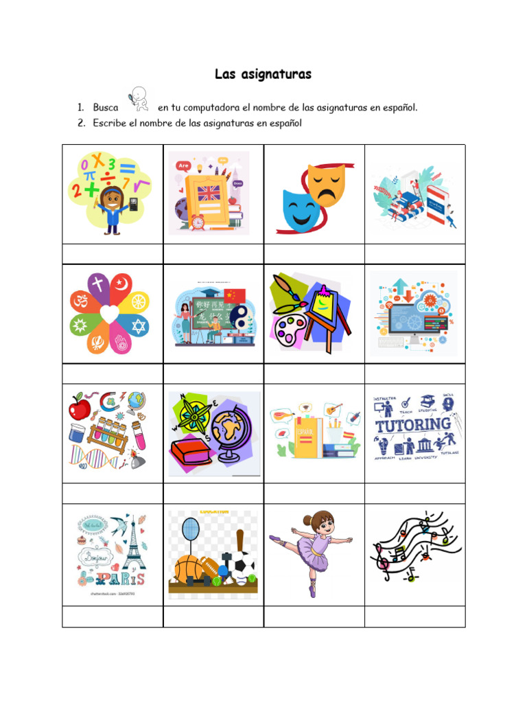 Las Asignaturas | PDF