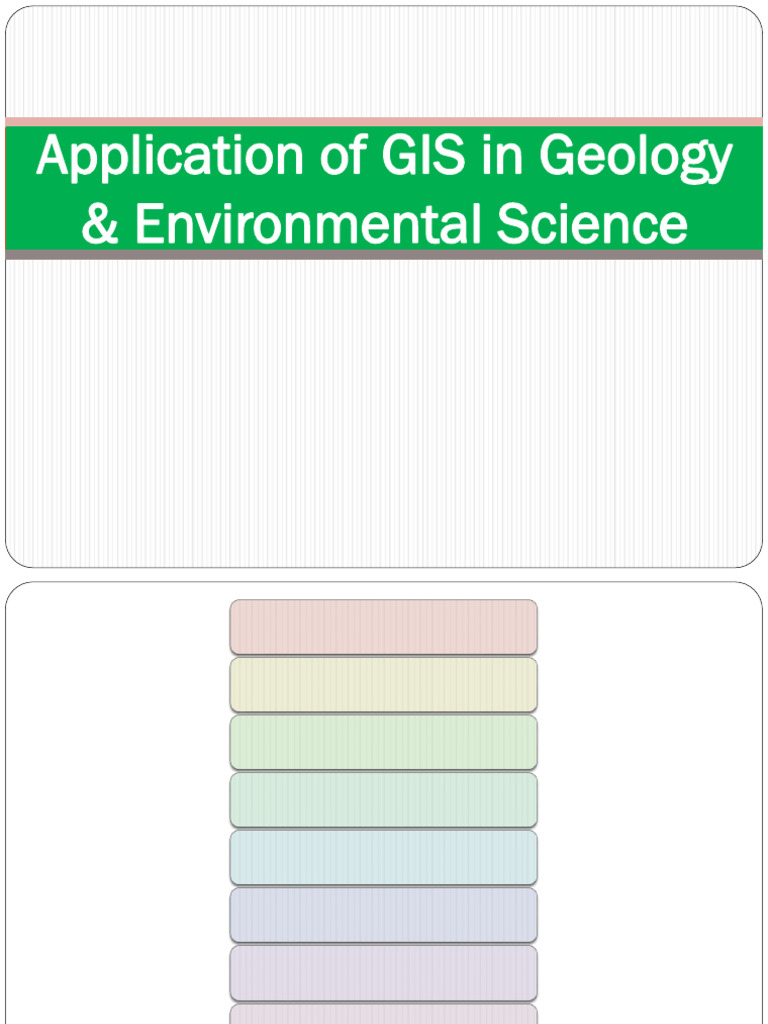 GIS Applications in Geology & Environment | PDF | Topography | Soil