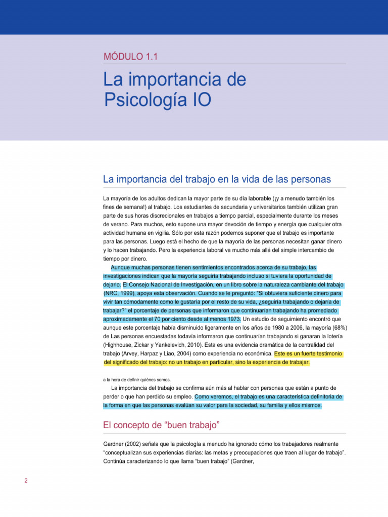 Capitulo 1 Jeffrey M. Conte, Frank J. Landy - Work in The 21st Century ...