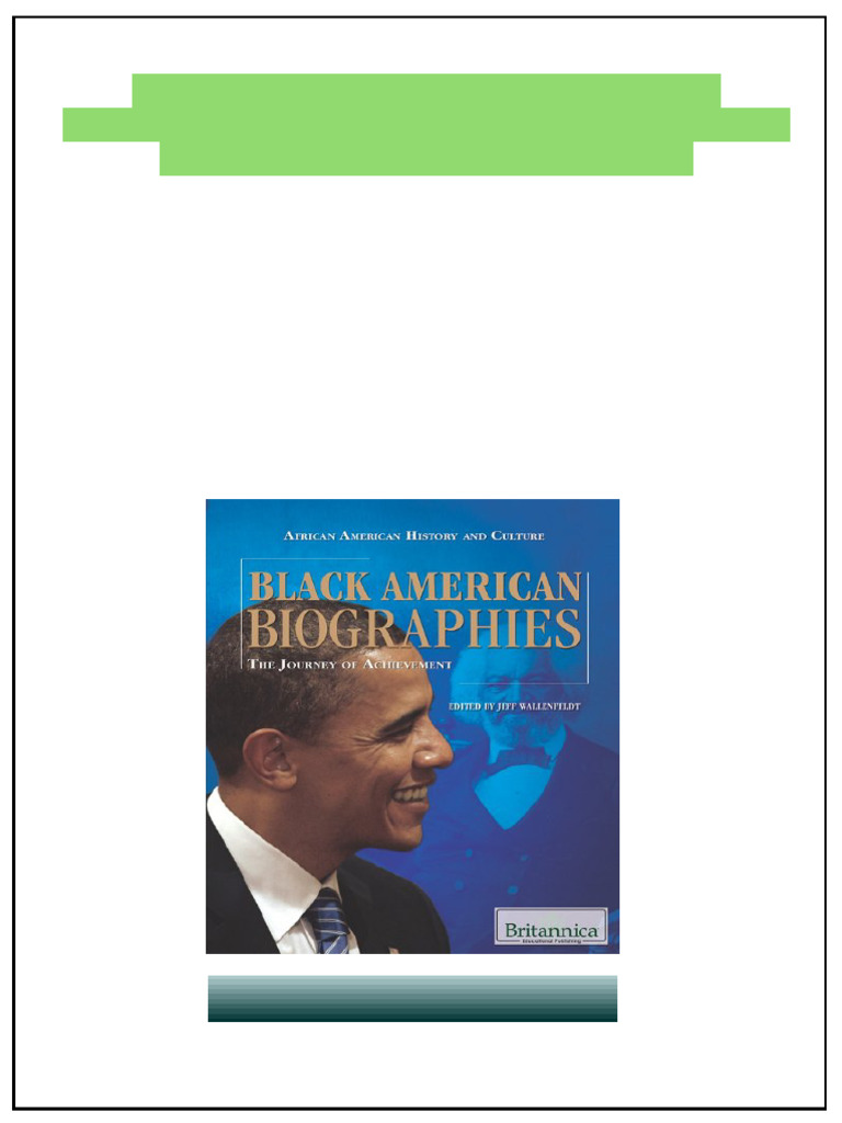 Black American Biographies The Journey of Achievement African American ...
