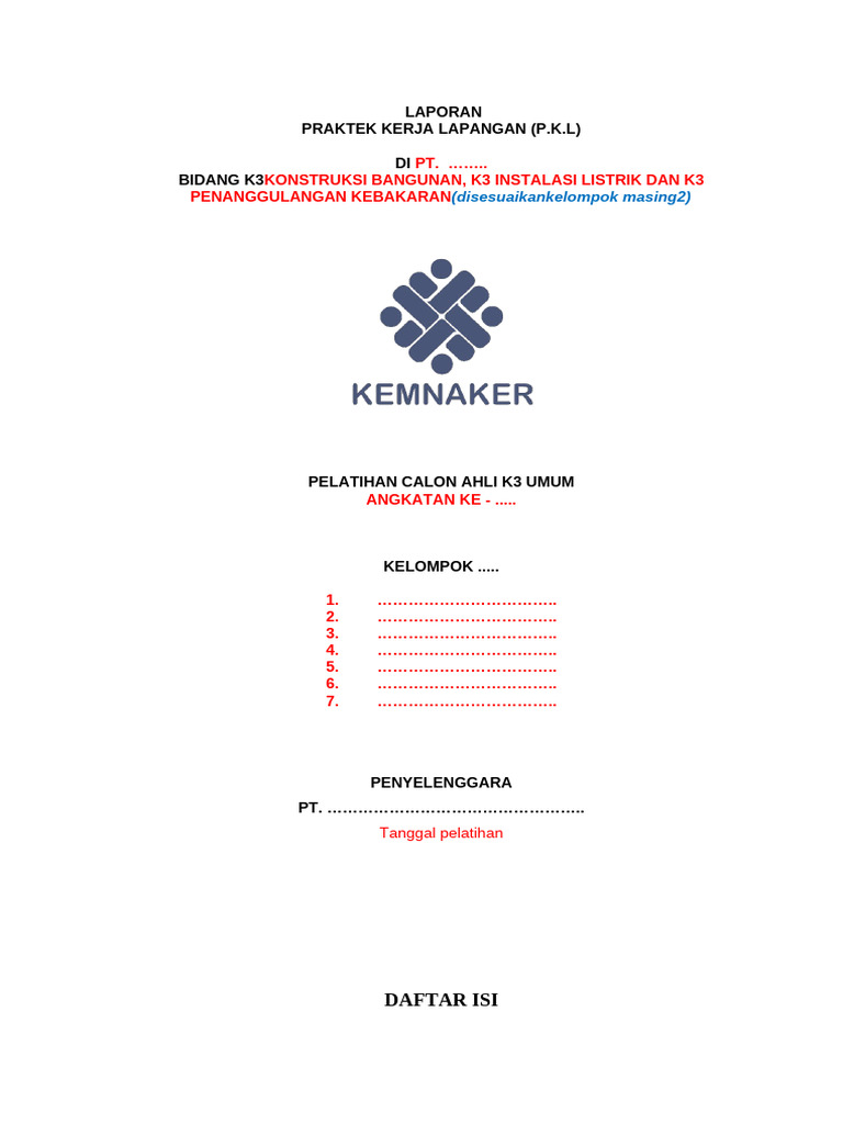 10.1 Cover Dan Daftar Isi Laporan | PDF