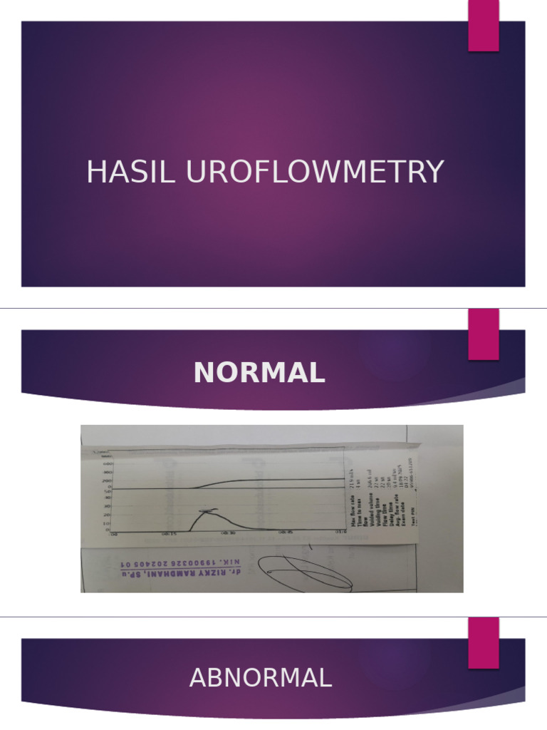 Hasil Uroflowmetry | PDF