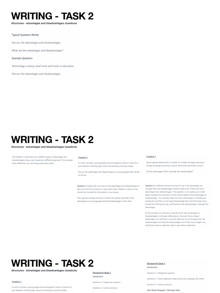 07.04 Ielts Writing Task2 Adv&Dis | PDF