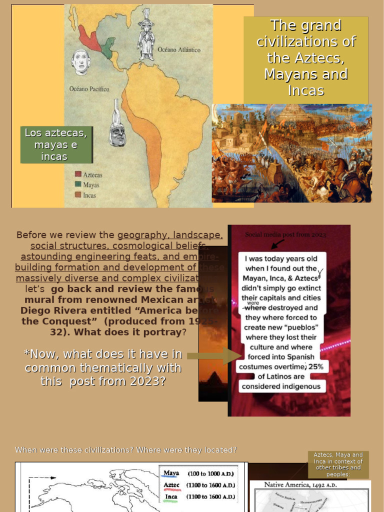 Commonalities of Aztecs, Mayans, Incas | PDF | Inca Empire | Maya ...