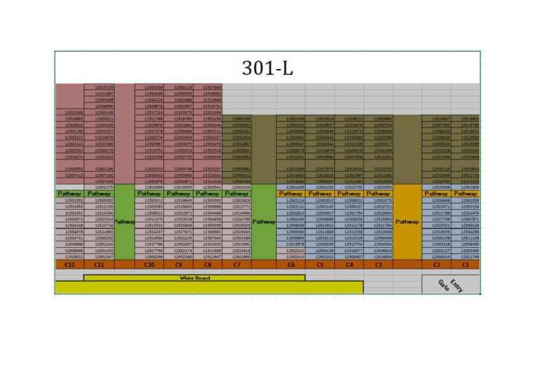 A1297448713 - 12676 - 13 - 2025 - Sitting Plan | PDF
