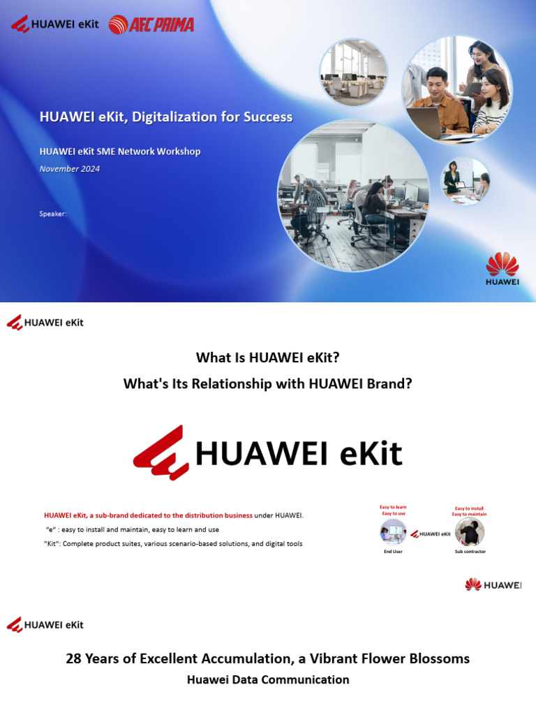 Presentation November - Huawei EKit | PDF | Network Switch | Computer ...