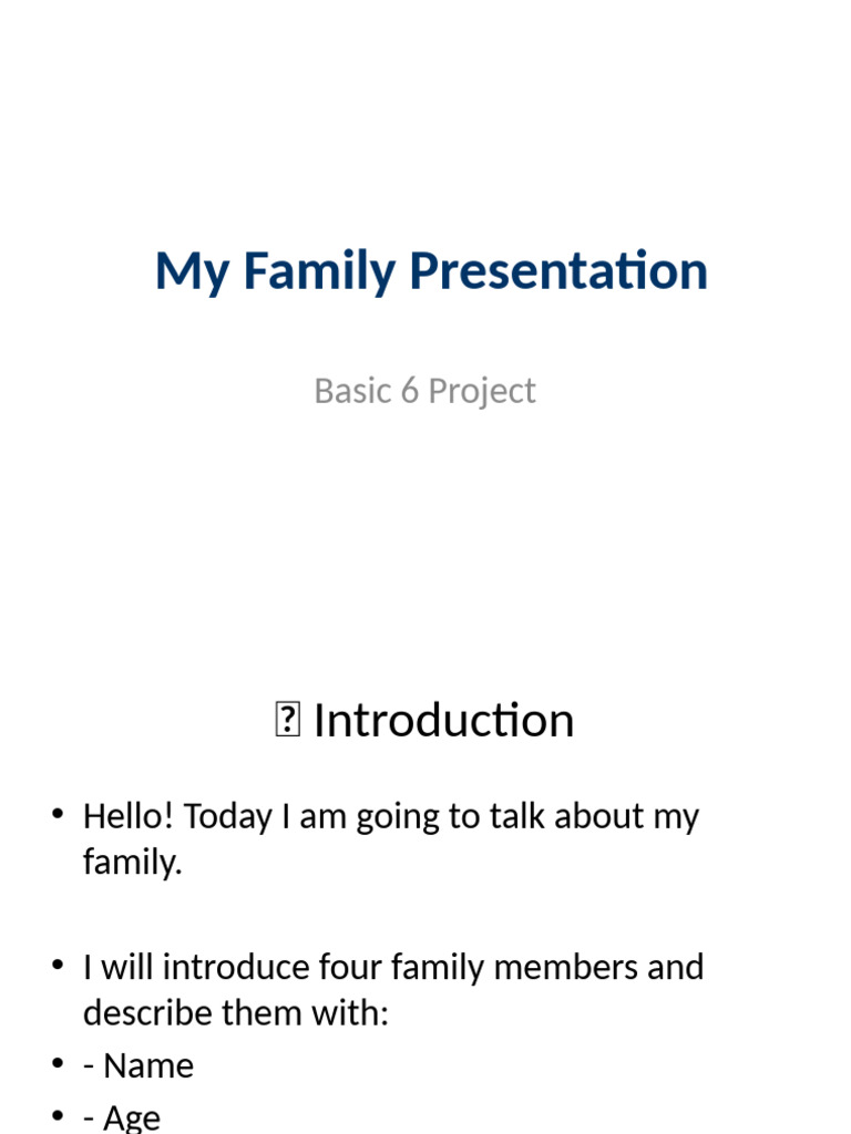 Basic 6 Project Presentation Creative | PDF