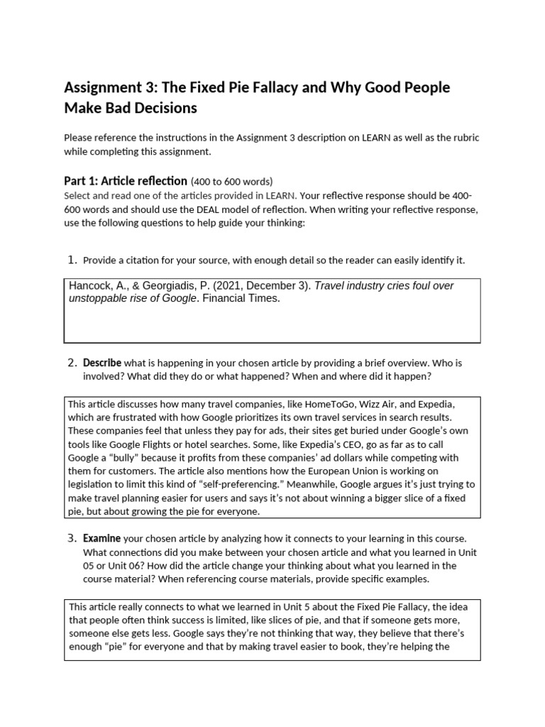 PD9 Assign3 Template | PDF | Incentive | Decision Making