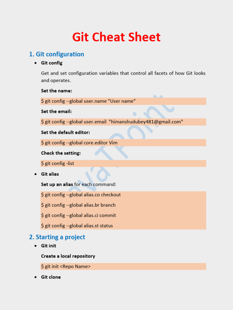 Git Cheat Sheet | PDF | Operating System Families | Utility Software