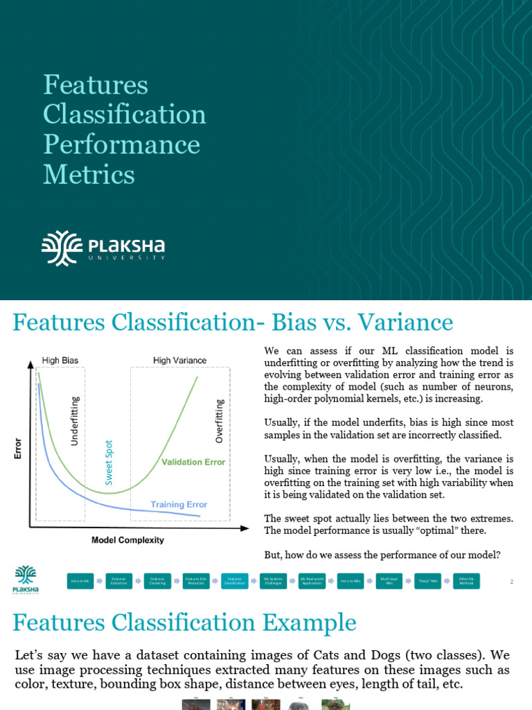 Lecture11-12 Features Classification PerformanceMetrics DataSampling ...