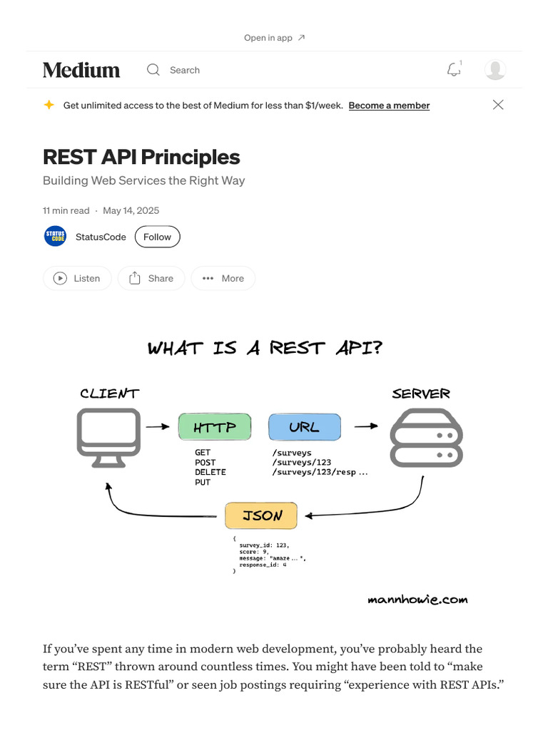 REST API Design Principles Explained | PDF | World Wide Web | Internet ...