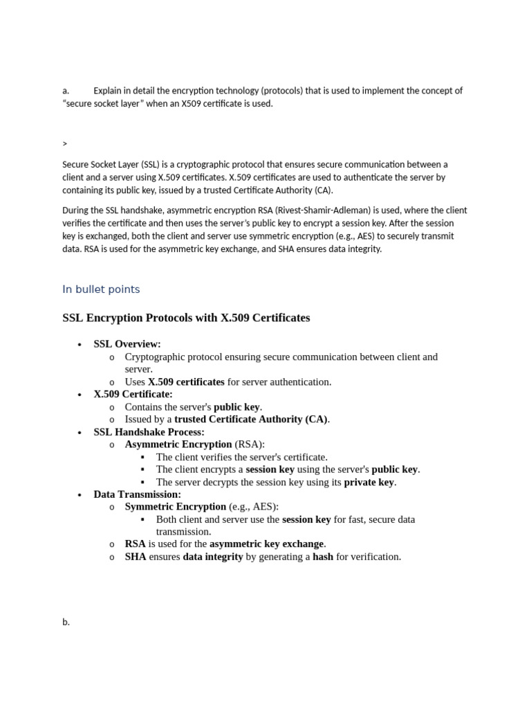Mock | PDF | Transport Layer Security | Public Key Cryptography