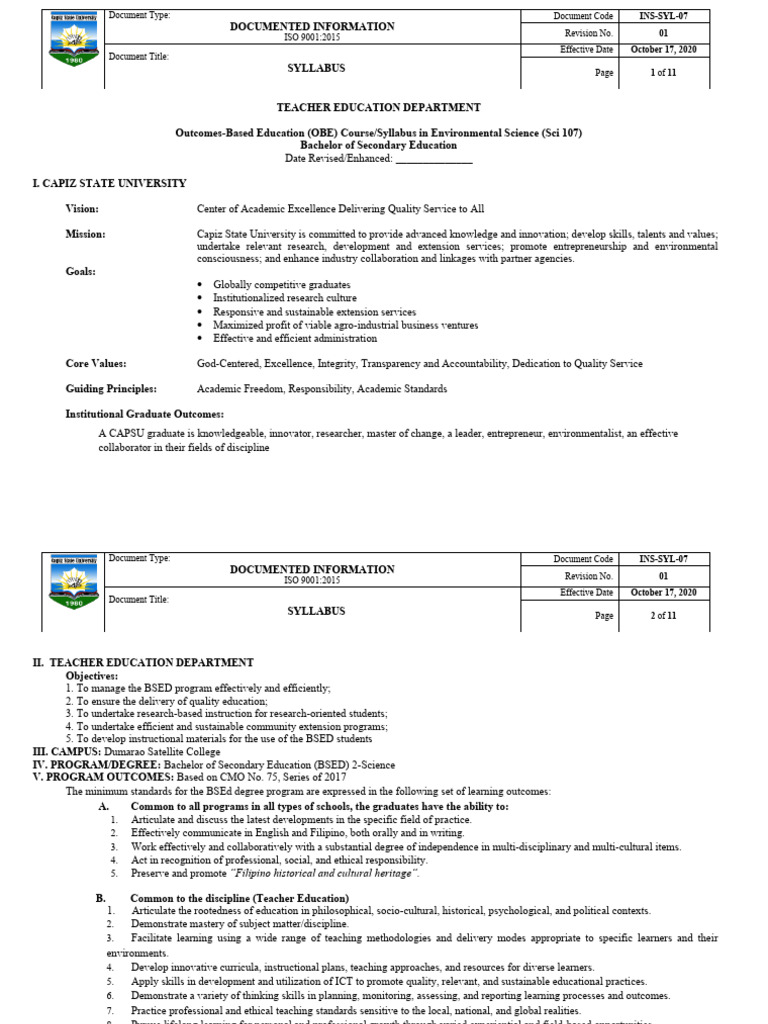 Environmental Science 2025 2026 | PDF | Ecosystem | Sustainability